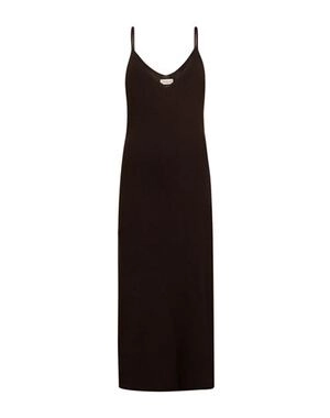 Officine Générale Midi Dress Dark Size Merino Wool - Brown