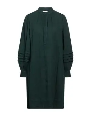Antik Batik Mini Dress In Dark Cotton - Green