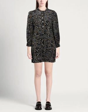 Antik Batik Mini Dress In Wool With Floral Print