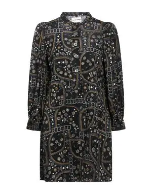 Antik Batik Mini Dress In Wool With Floral Print