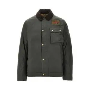 BARBOUR INTERNATIONAL Teve Mcqueen Worker' Waxed Jacket - Green