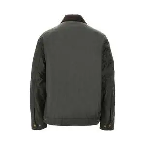 BARBOUR INTERNATIONAL Waxed Cotton Jacket With Embroidered Logo