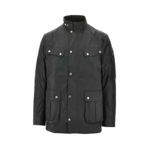 BARBOUR INTERNATIONAL Duke' Waxed Cotton Jacket An - Black