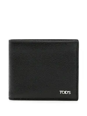 TOD`S Wallet Leather "caviar Baby - Black