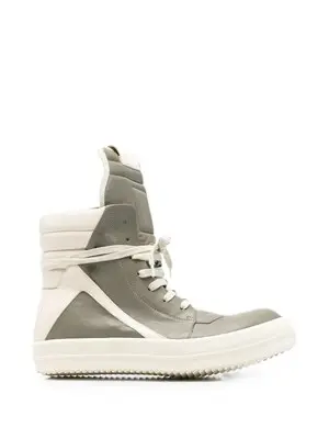 Rick Owens Geobasket Leather High-top Sneakers