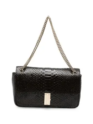 TOM FORD Shoulder Bag Chain "semi Shiny Printed Python - Brown