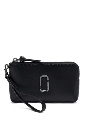 Marc Jacobs Crossbody Bag Leather "the Wristlet" Snapshot - Black