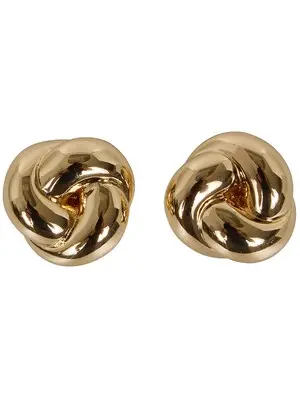 SELF-PORTRAIT Earrings Small Knot - Metallic
