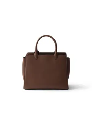 Prada Medium Leather Handbag - Brown