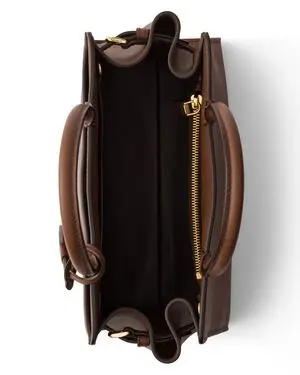 Prada Medium Leather Handbag - Brown