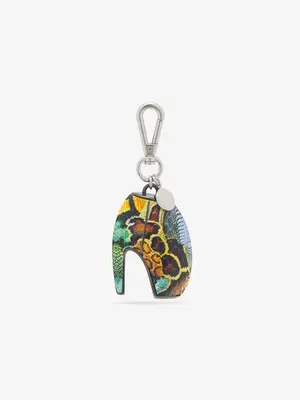 Alexander McQueen Armadillo Charm With Embossed Python Leather