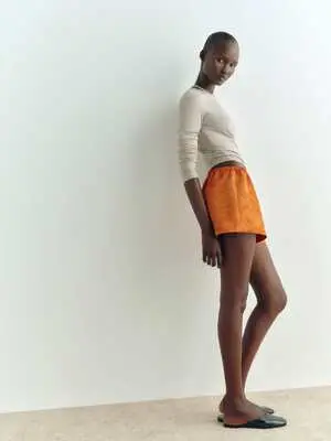 REFORMATION Nora Short Burnt