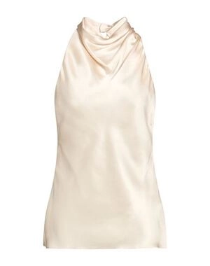 Balmain Halterneck Draped Satin Top - Grey