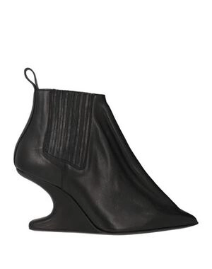 Rick Owens Ankle Boots Size Leather - Black