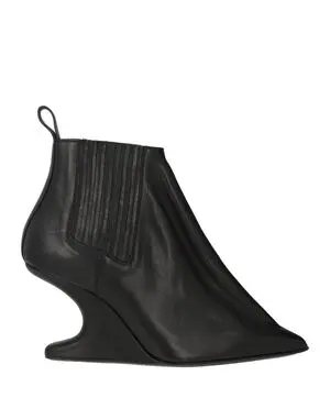 Rick Owens Leather Ankle Boots