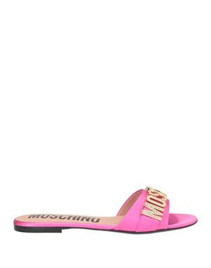 Moschino Sandals Fuchsia Size Textile Fibers - Pink