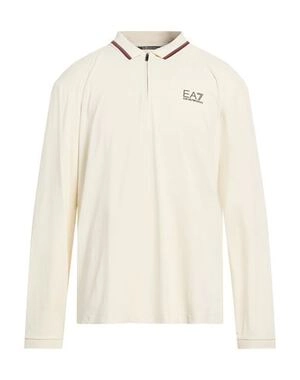 EA7 Polo Shirt Size Polyamide, Elastane - White