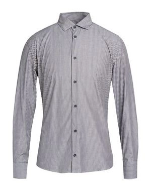 GAZZARRINI Shirt Charcoal Size Cotton - Grey