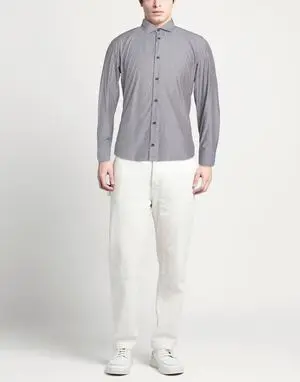 GAZZARRINI Shirt Charcoal Size Cotton