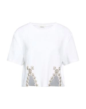 Sandro T-shirt Size Cotton, Polyester - White