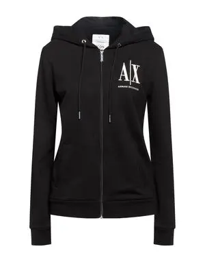 Armani Exchange Cotton French Terry Zip-up Hoodie With Embroidered Logo