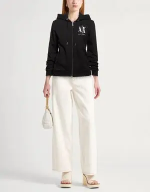 Armani Exchange Cotton French Terry Zip-up Hoodie With Embroidered Logo