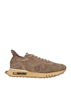 BEPOSITIVE Sneakers Khaki Size Leather, Textile Fibers - Beige