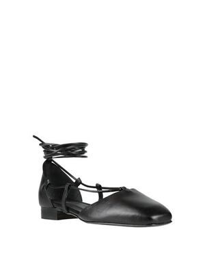ALOHAS Leather Ballet Flats With Tie Fastening