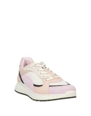 ECCO® Low-top Sneakers With Pebbled Leather And Mesh Accents