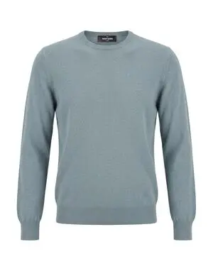 GRAN SASSO Light Cashmere Crewneck Sweater - Grey