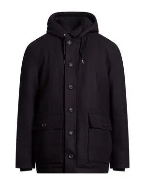 Sandro Coat Size Wool, Polyamide, Cashmere - Navy