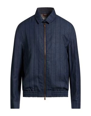 Brunello Cucinelli Jacket Size Wool, Linen, Silk, Ramie - Navy
