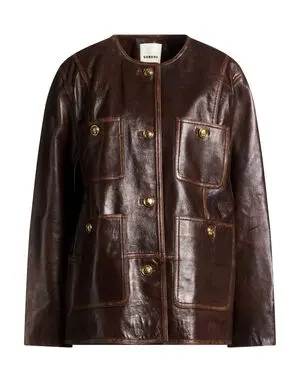 Sandro Dark Lambskin Jacket