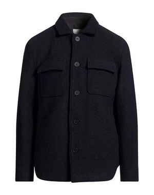 Sandro Coat Midnight Size Virgin Wool - Blue