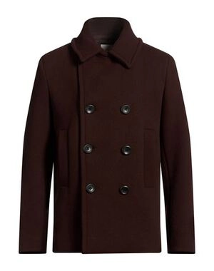 Sandro Coat Chocolate Size Wool, Polyamide, Viscose, Cotton - Brown