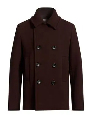 Sandro Coat Chocolate Size Wool, Polyamide, Viscose, Cotton