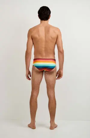Mr Turk Bondi Stripe Swim Brief