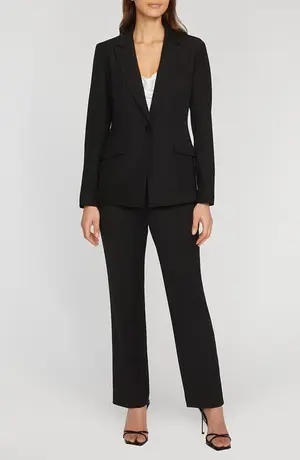 Elie Tahari The Sylvie One-button Blazer