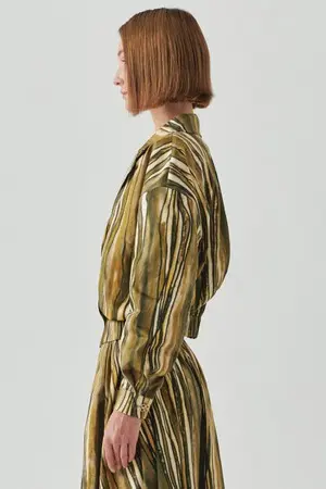 EXQUISE Melina Striped Jacket
