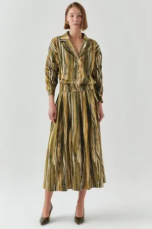 EXQUISE Melina Striped Jacket