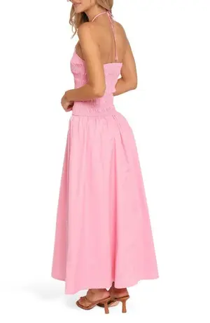 PETAL & PUP Aradia Halter Maxi Dress
