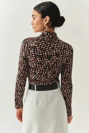 EXQUISE Ensley Printed Blouse