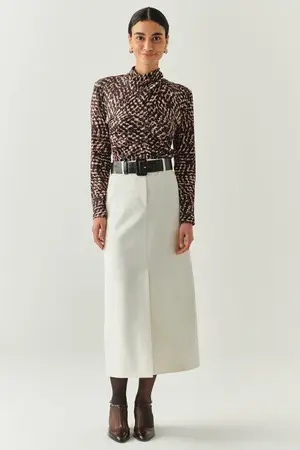 EXQUISE Ensley Printed Blouse