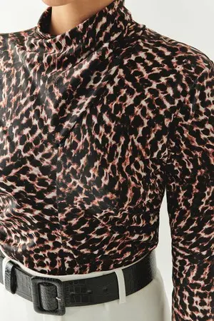 EXQUISE Ensley Printed Blouse