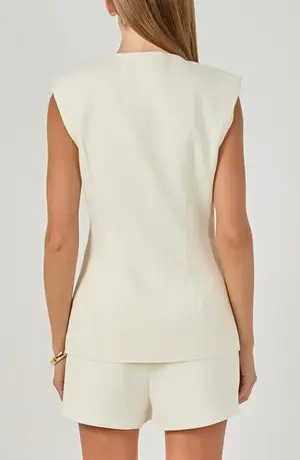 Endless Rose Power Shoulder Vest