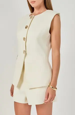Endless Rose Power Shoulder Vest