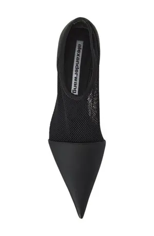 Alexander Wang Fei Mesh Pointed Toe Bootie