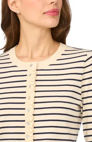 CECE DUPRAZ Ruffle Cardigan