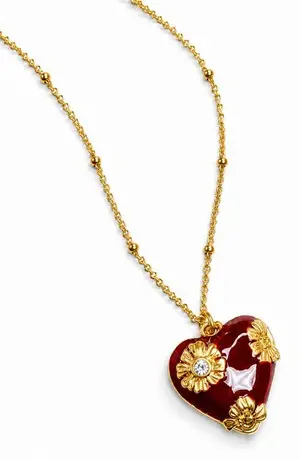 LA MENO Heart Pendant Necklace