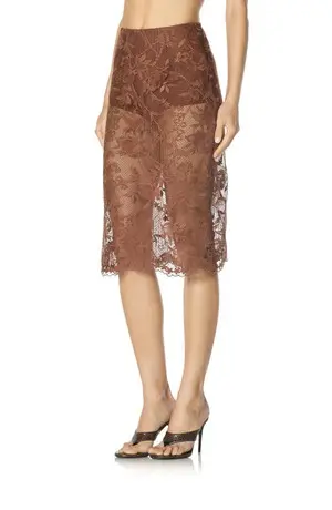 AFRM Novie Lace Midi Skirt